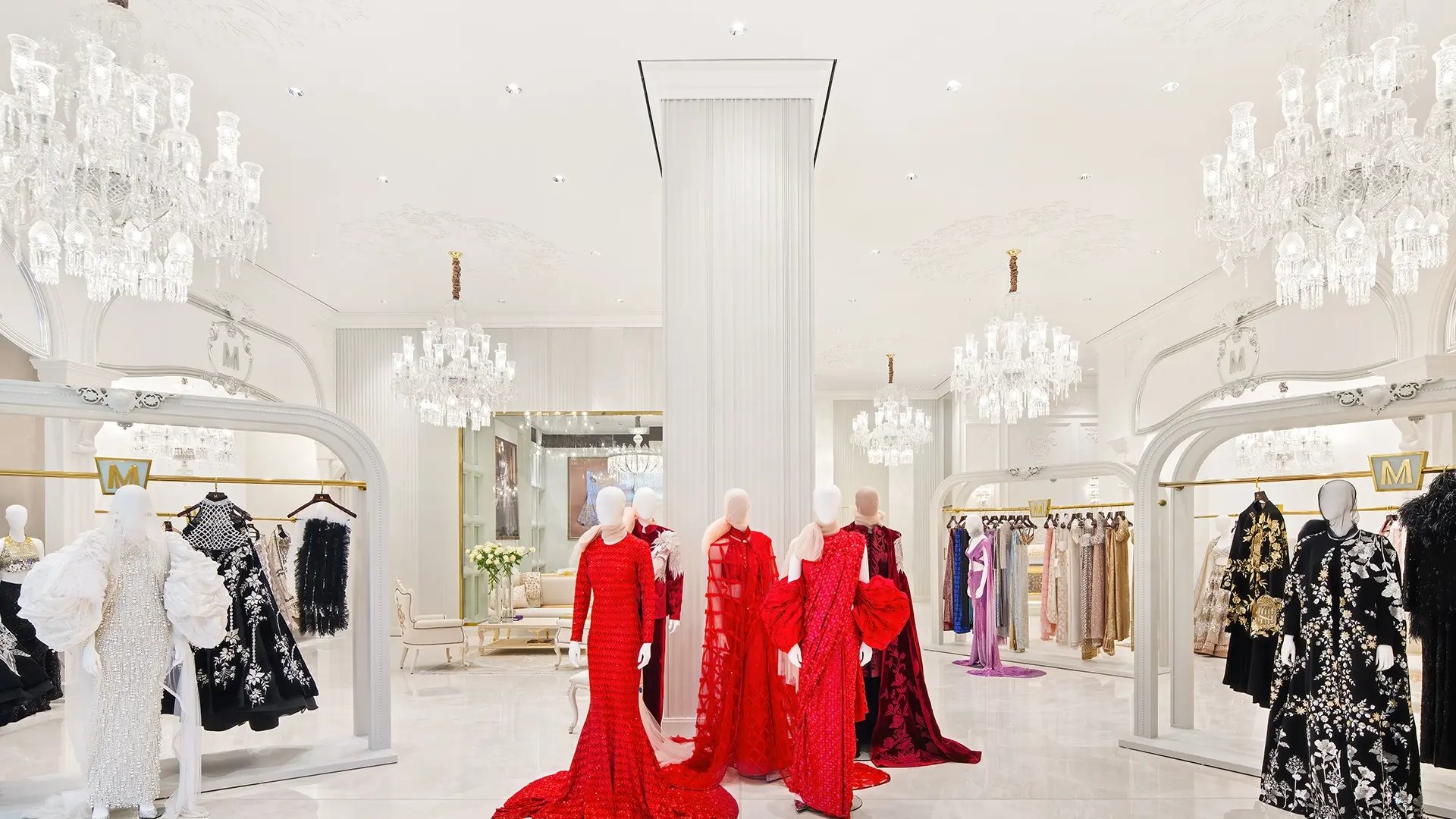 Manish Malhotra flagship store at Dubai Mall’s Fashion Avenue.